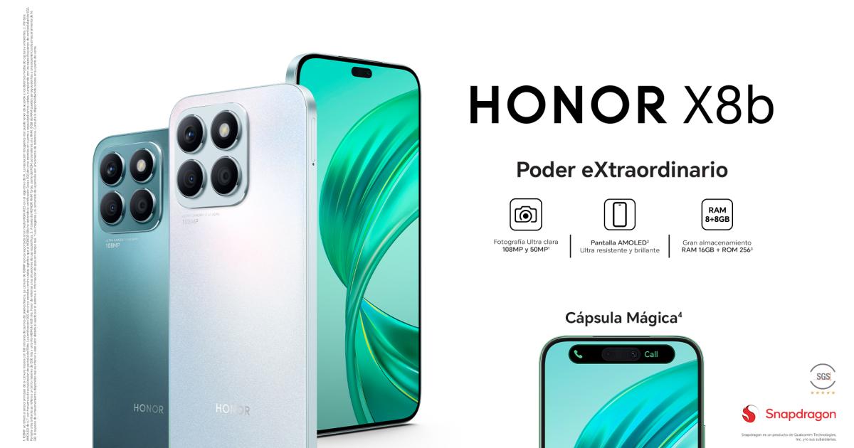 Honor X8b, el primer smartphone con notch funcional - Revista C-Level