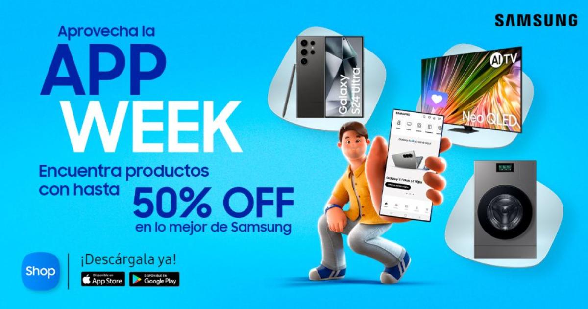 Samsung App Week llega con descuentos del 50%